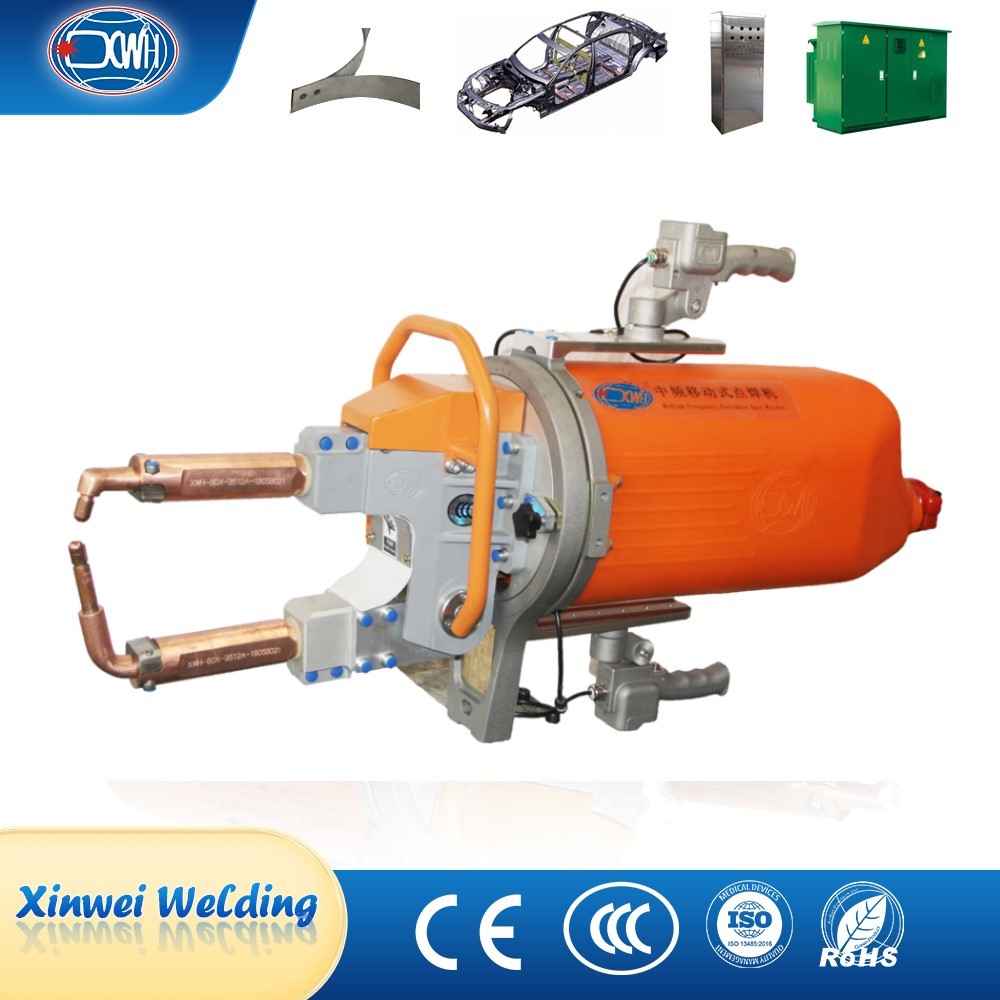 Pneumatic 220v 80KVA Portable Spot Welding Machine , Cast Ductile Spot ...