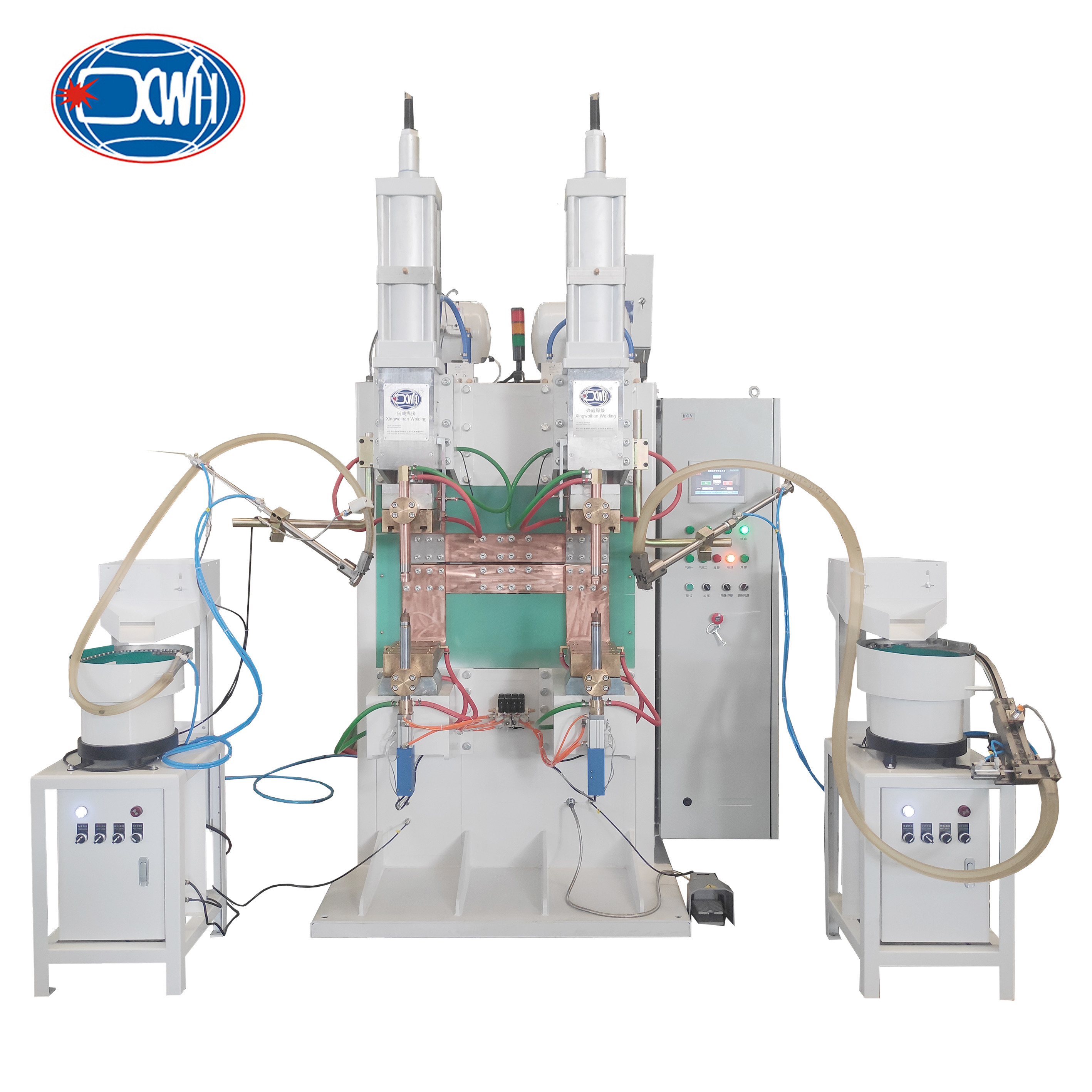 Capacitive Discharge Nut Spot Welding Machine With Two Vibratory Bowl ...