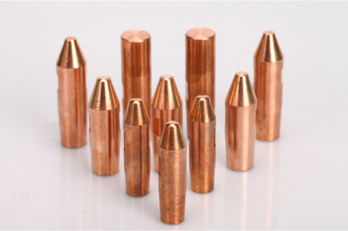 Cucrzr Spot Welding Copper Electrodes Welding Tips For Spot Welder